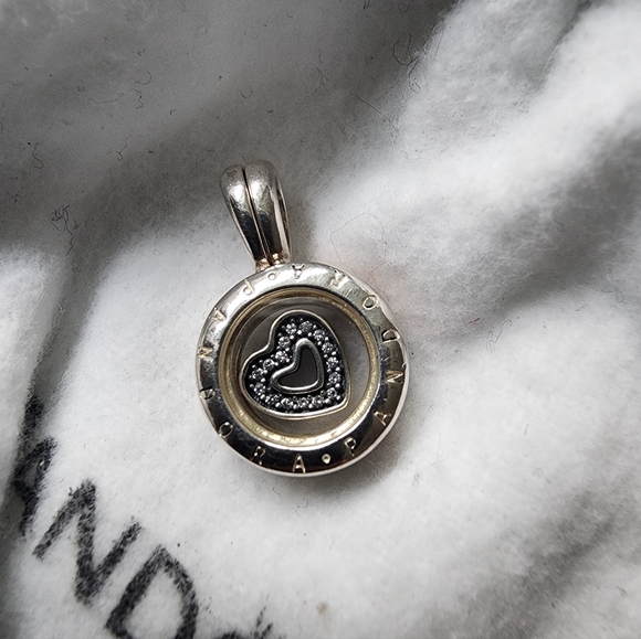 Pandora | Jewelry | Discontinued Pandora Silver Floating Heart Locker ...